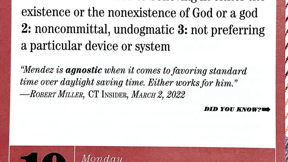 Things to know about agnosticism - by Steven Muir