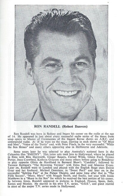 Ron Randell - Stephen Vagg’s Substack