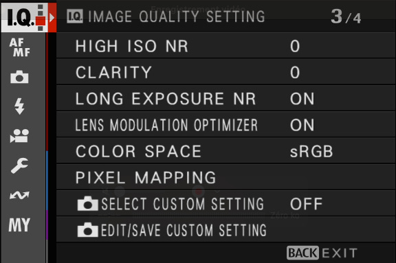 Fujifilm X Series: Understanding Still Menu Image Quality Setting (Post ...