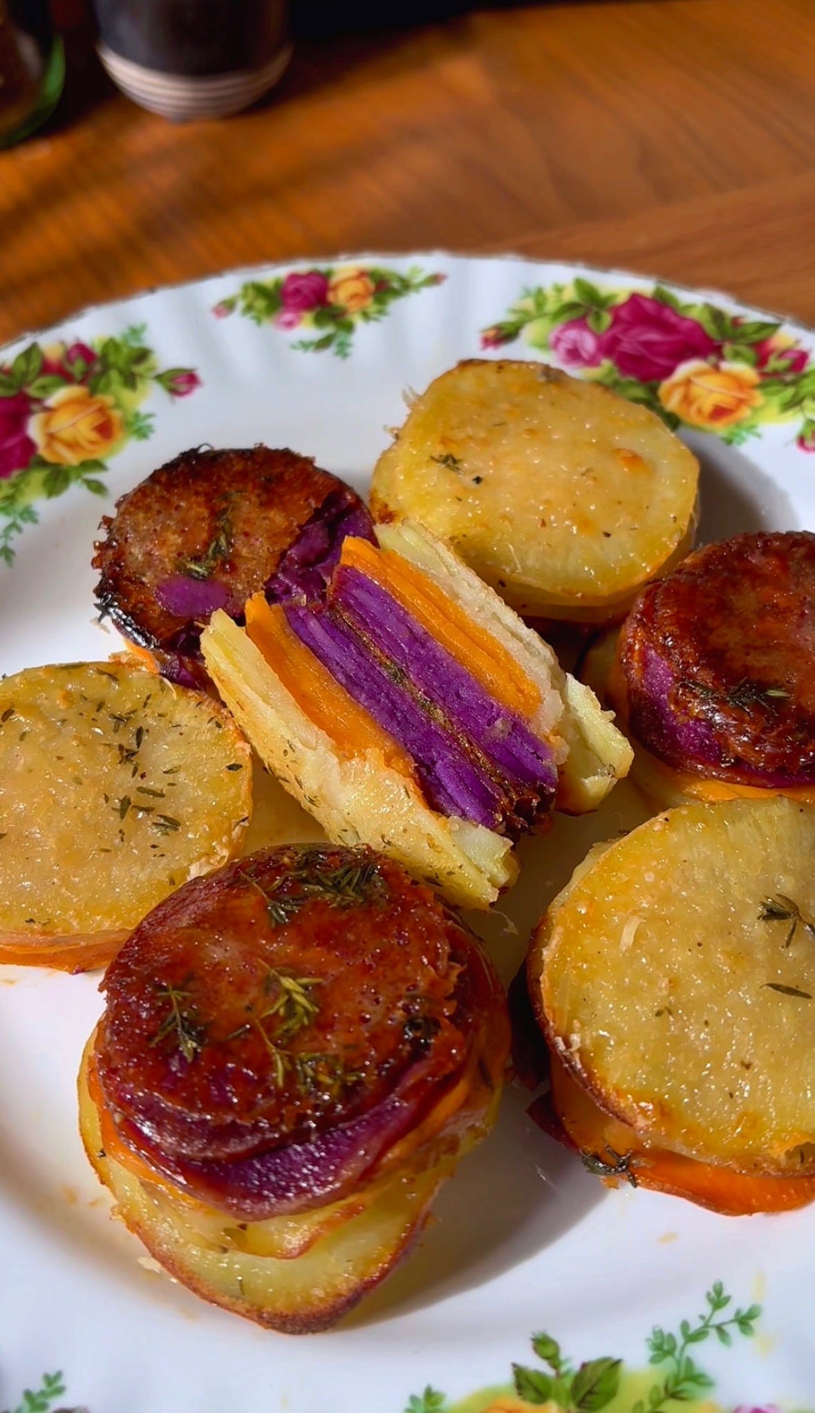 Tri-Color Sweet Potato Stacks - by Chef Josh Gale