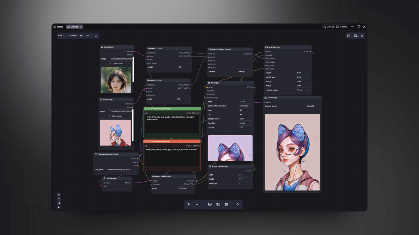 How to perform style transfer using IPAdapter Plus in ComfyUI?