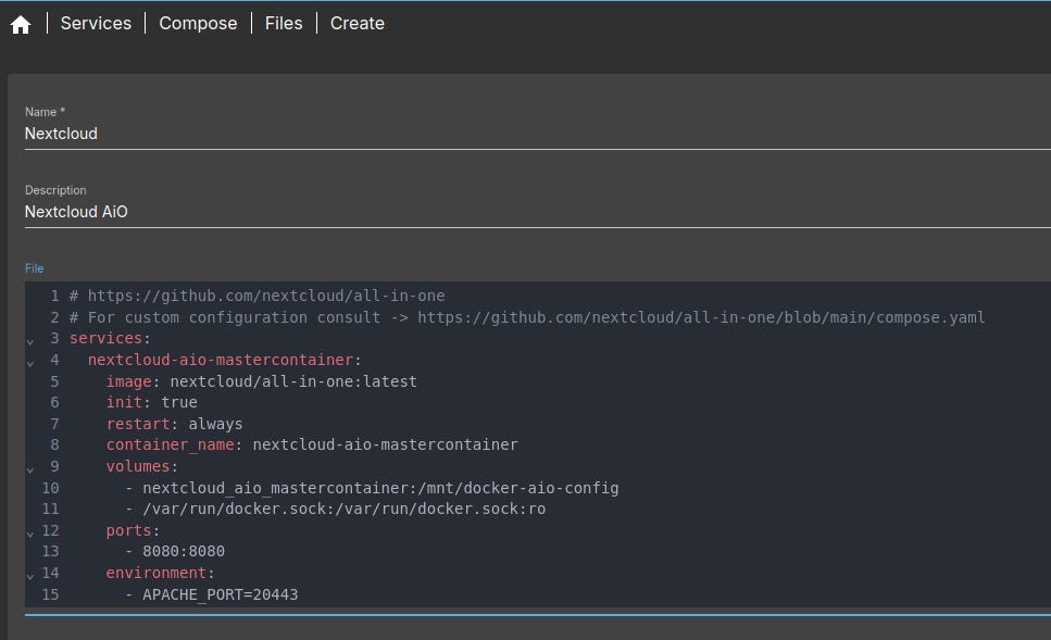 Installing Nextcloud AiO = All-in-One - by Karl William