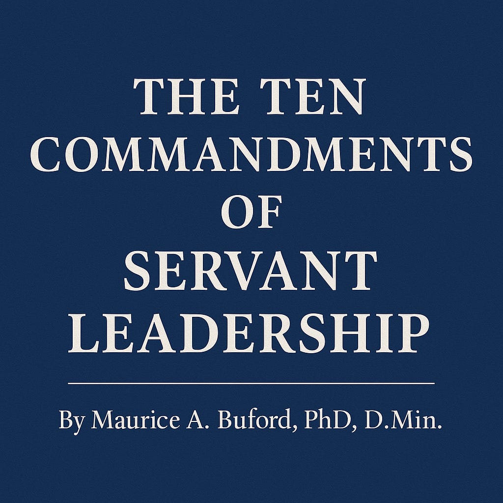 The Ten Commandments of Servant Leadership