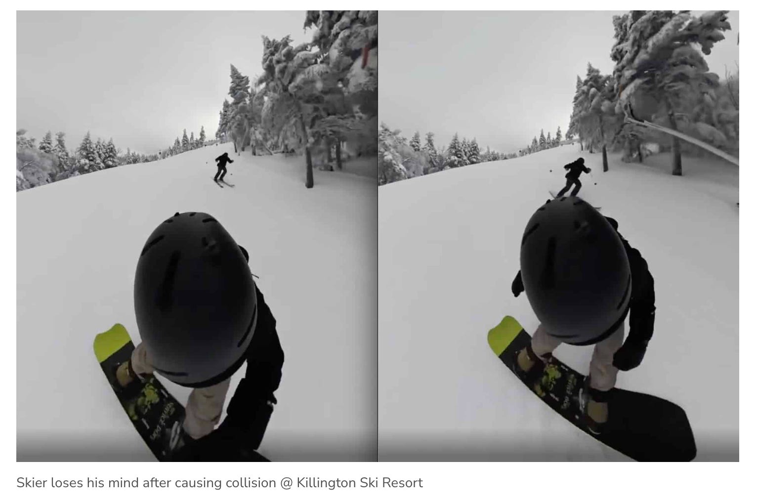 Who's at Fault? Skier vs. Snowboarder Crash and Confrontation at ...
