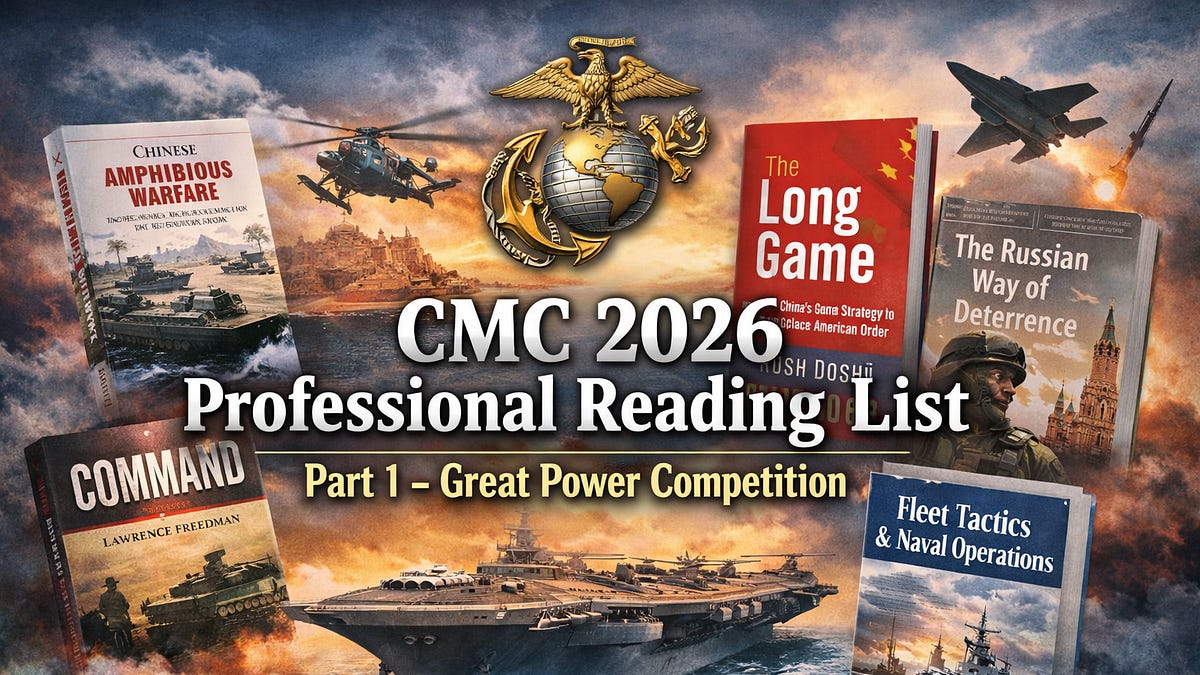 Commandant of the Marine Corps 2026 Professional Reading List: Strategy ...