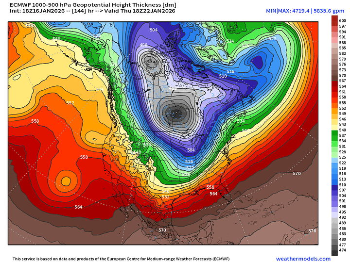 January 16, 2026 Friday Winter Weather - by Dr. Ryan Maue