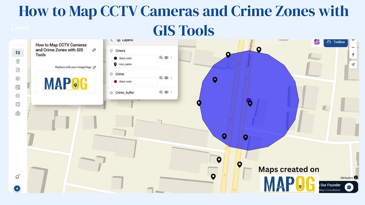 How to Map CCTV Cameras and Crime Zones with GIS Tools