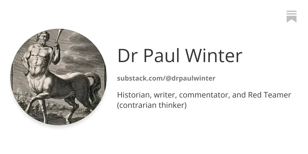 Dr Paul Winter | Substack