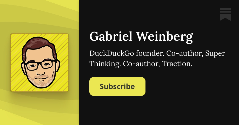 About - Gabriel Weinberg