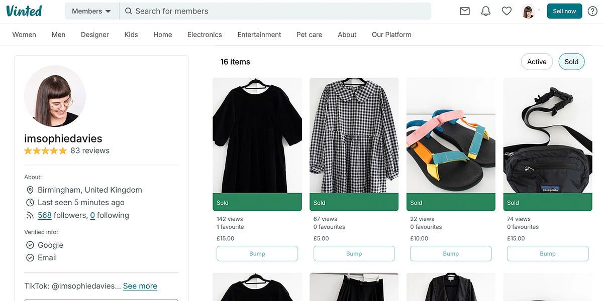 How I Made £200 in 2 Days on Vinted - by Sophie