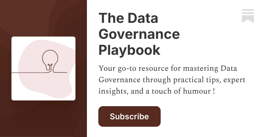The Data Governance Playbook | Charlotte Ledoux | Substack