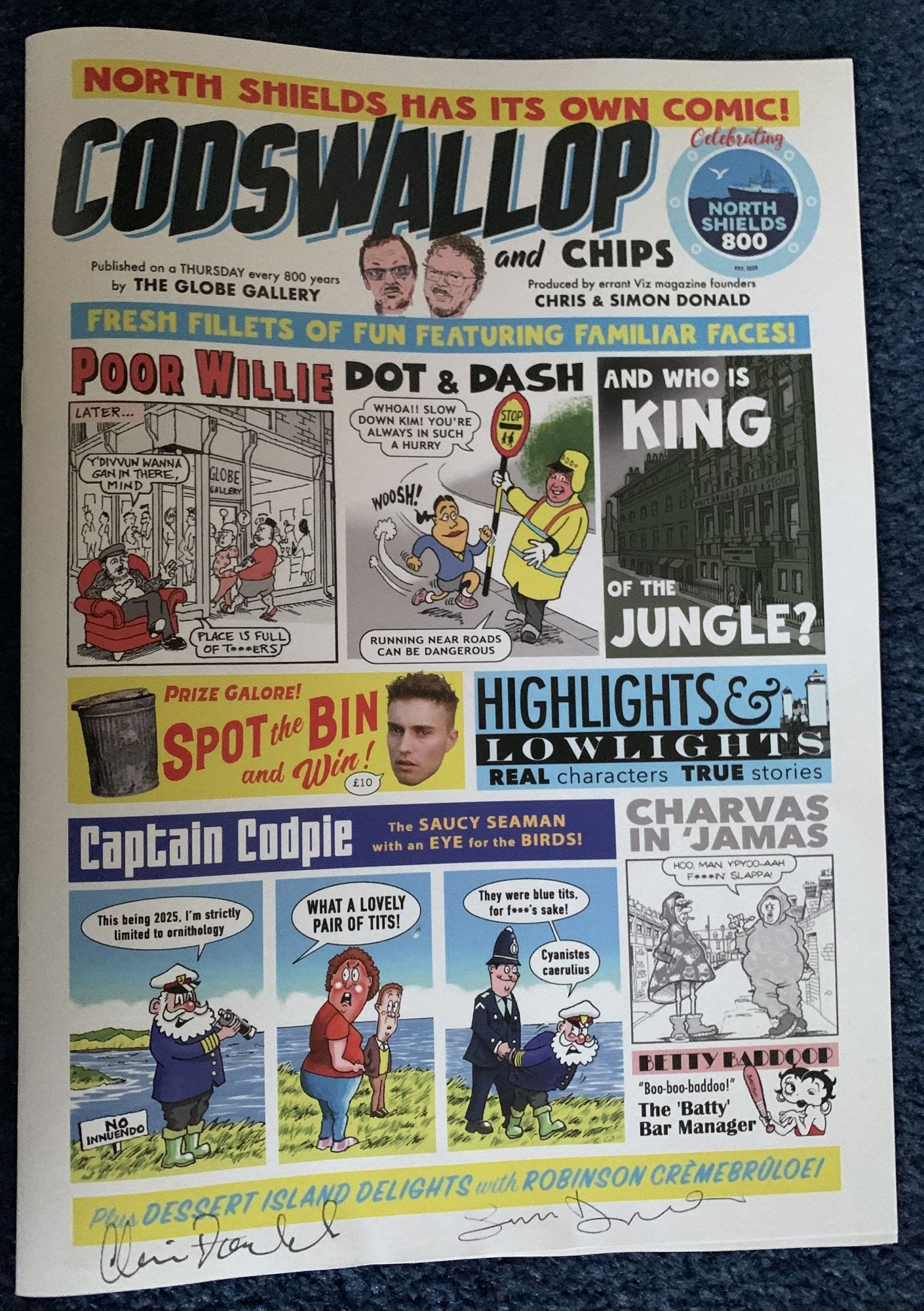 From the founders of Viz comes Codswallop and Chips