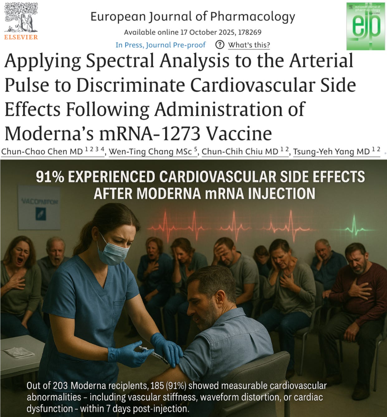 NEW STUDY: 91% of Moderna mRNA Shot Recipients Develop Cardiovascular ...
