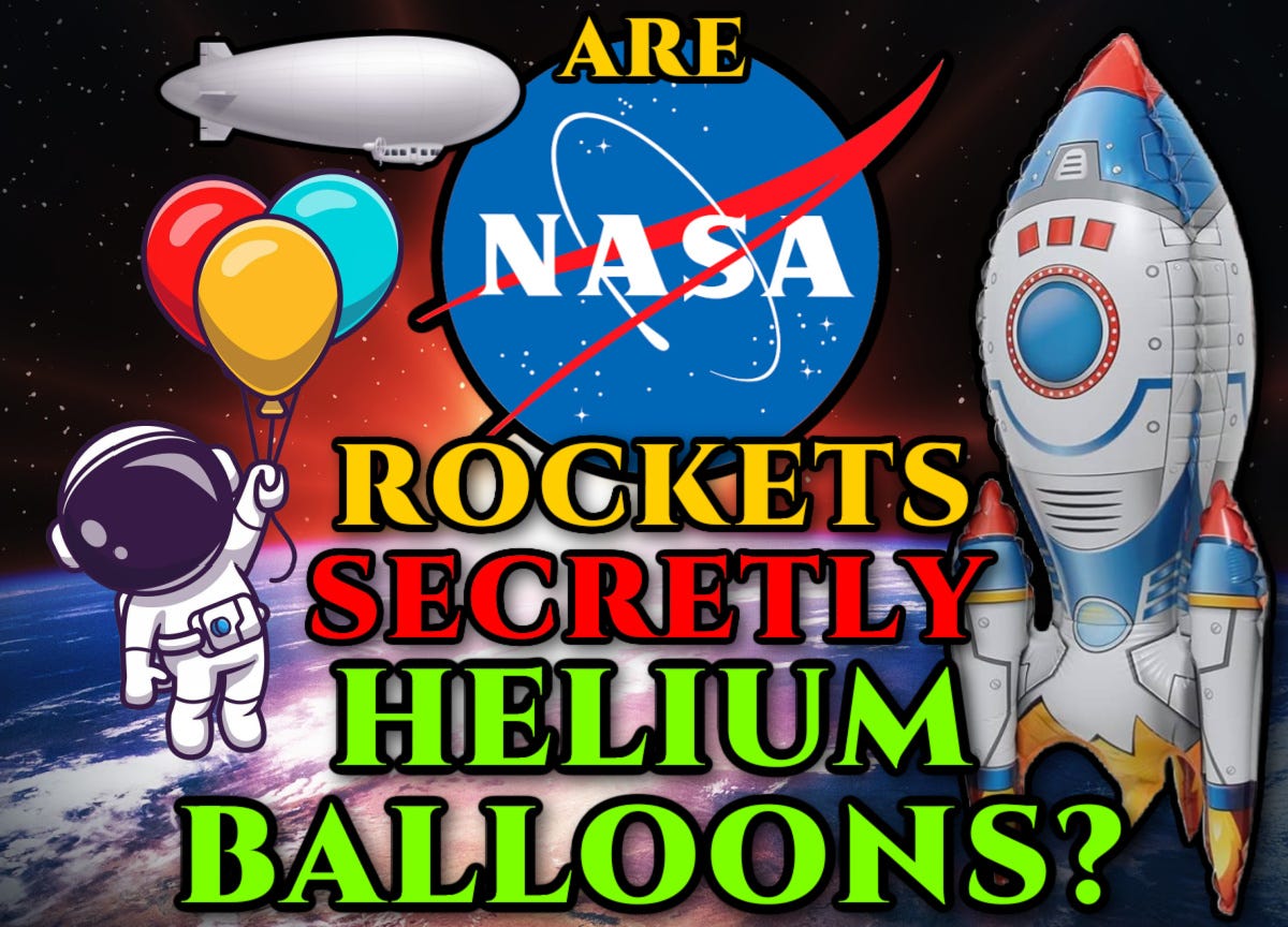 Are Space Rockets Actually HELIUM BALLOONS? Hilarious NASA Fakery