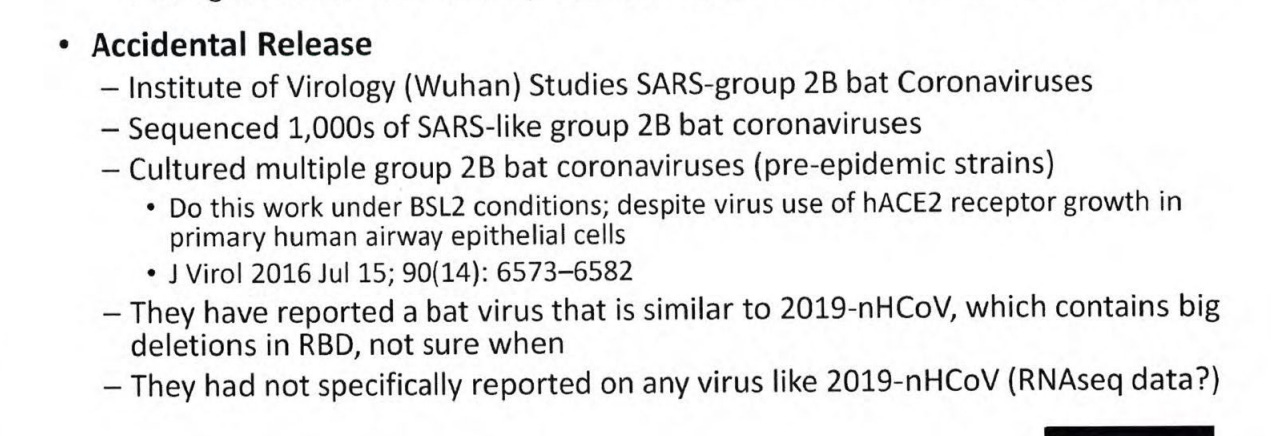 Ralph Baric, the world's top coronavirus researcher, discussed "human ...