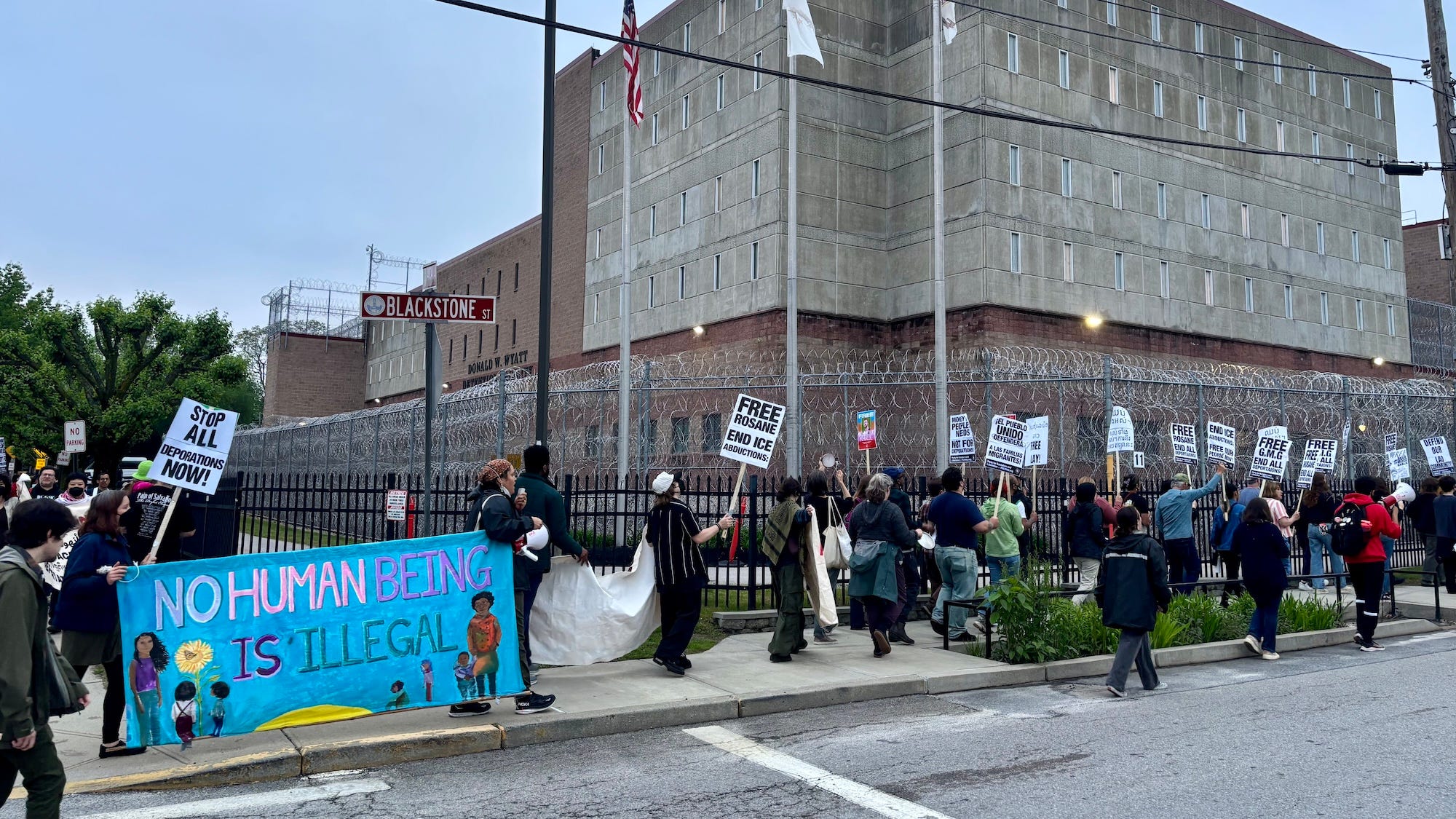 Protest at the Wyatt: As ICE deportations intensify, so does community ...