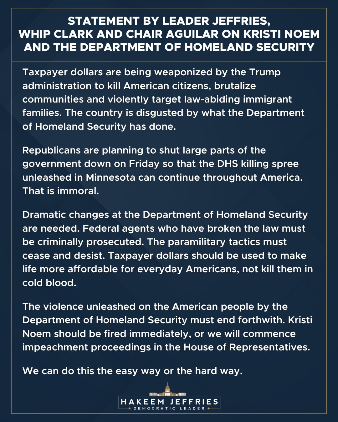 memeorandum: Important Update: Knives are Out as Kristi Noem Tries to ...