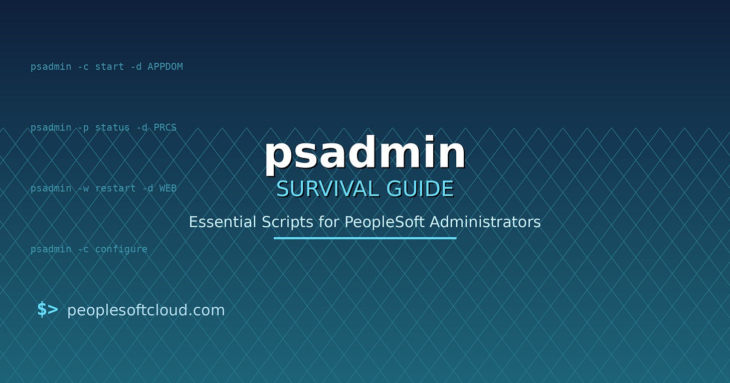 The psadmin Command Line Survival Guide - by Aaron