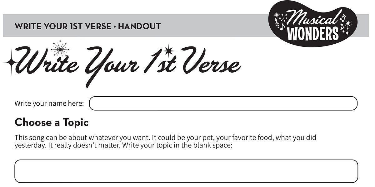 Write your first song: It's Easier than you think
