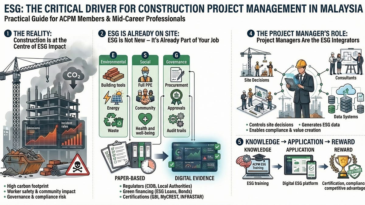 ESG in Construction: From Corporate Intent to Project Execution