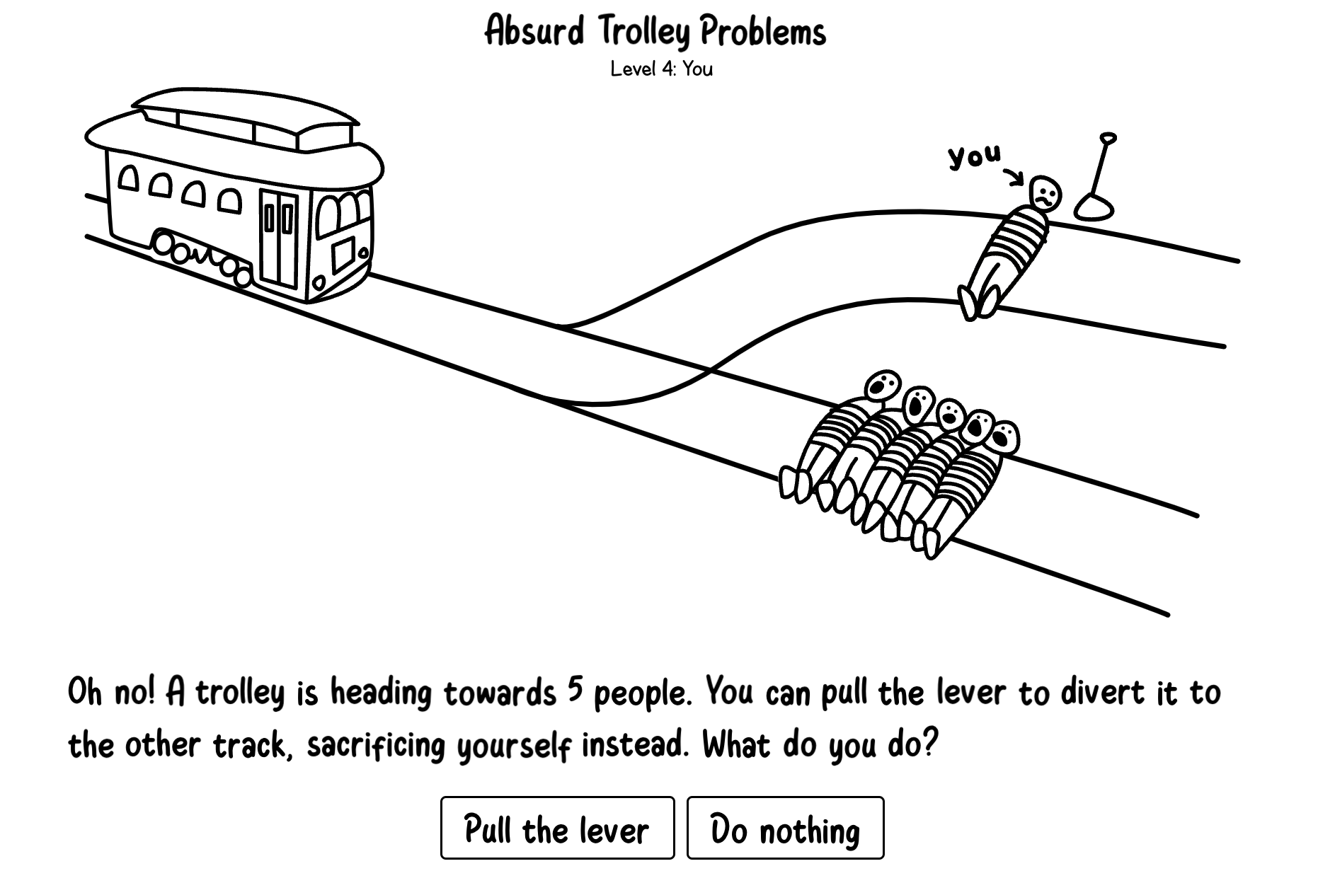 Let's try Absurd Trolley Problems! 𝙿𝚊𝚛𝚝 𝟷
