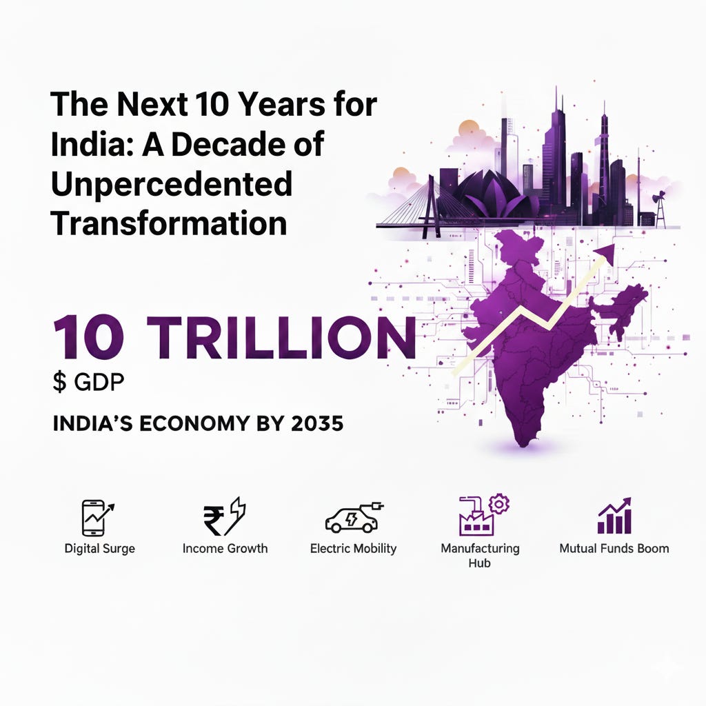 The Next 10 Years for India: A Decade of Unprecedented Transformation