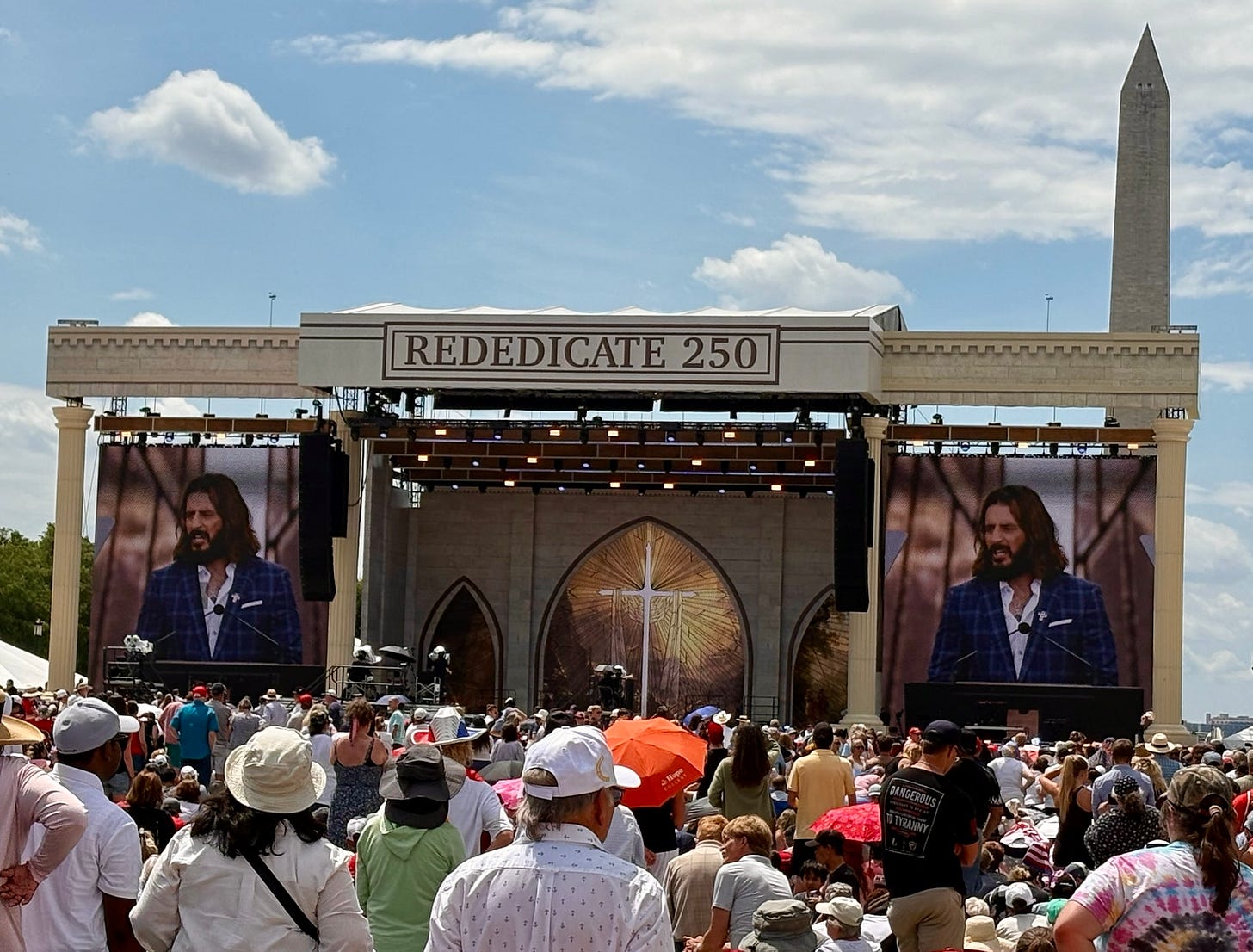 Postcards from the Rededicate250 Christian Nationalist Event in DC