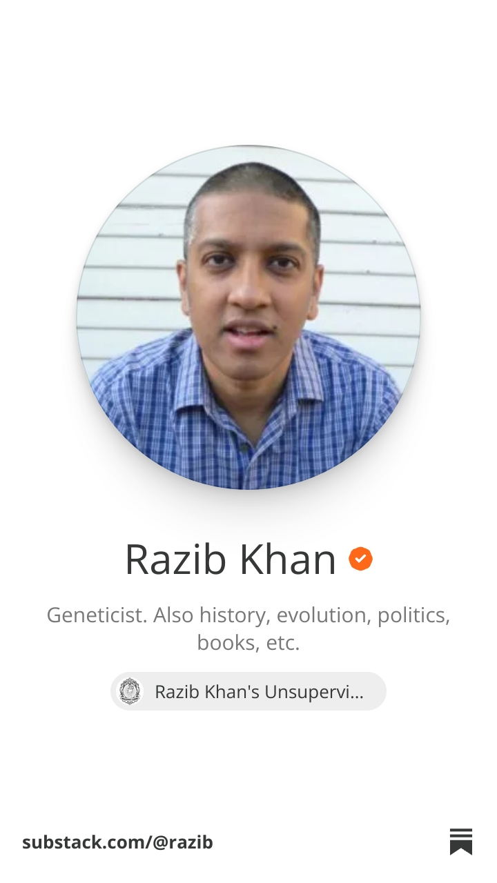 Razib Khan | Substack