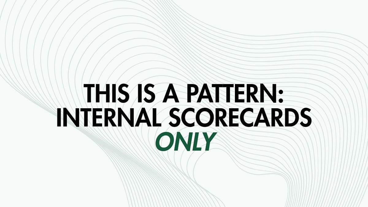The Internal Scorecard - by Dr. Julie Gurner