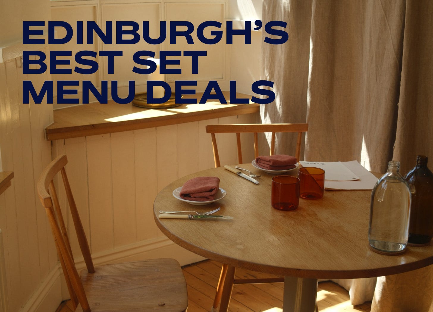 The best set lunch menus in Edinburgh right now