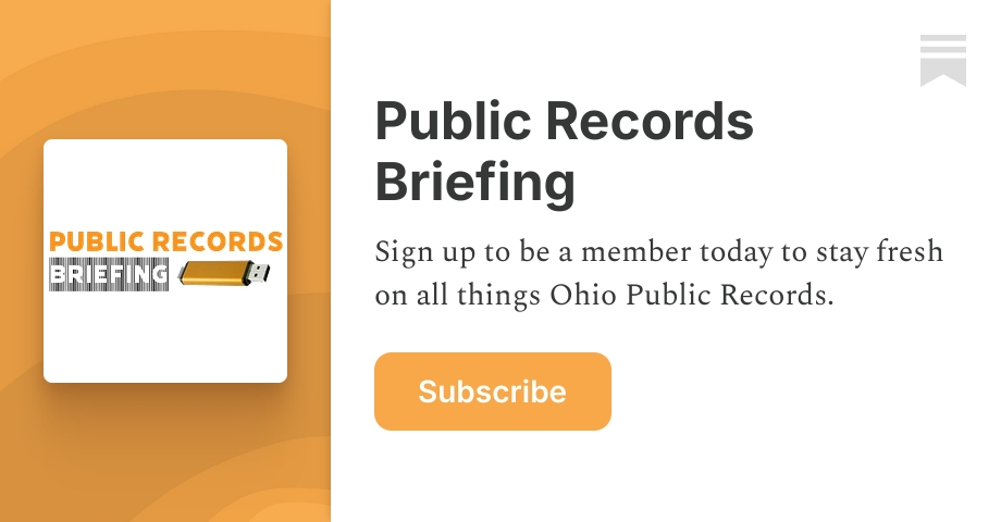 ACTION - by Libby Krieger - Public Records Briefing