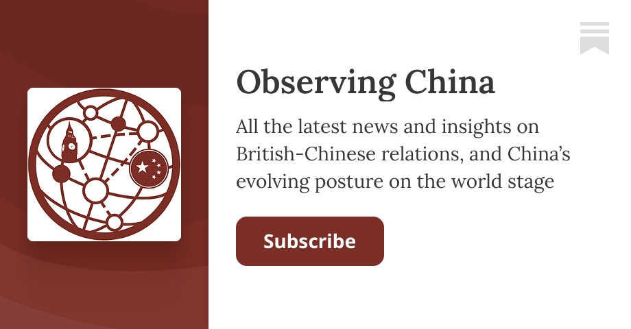 Observing China | Substack