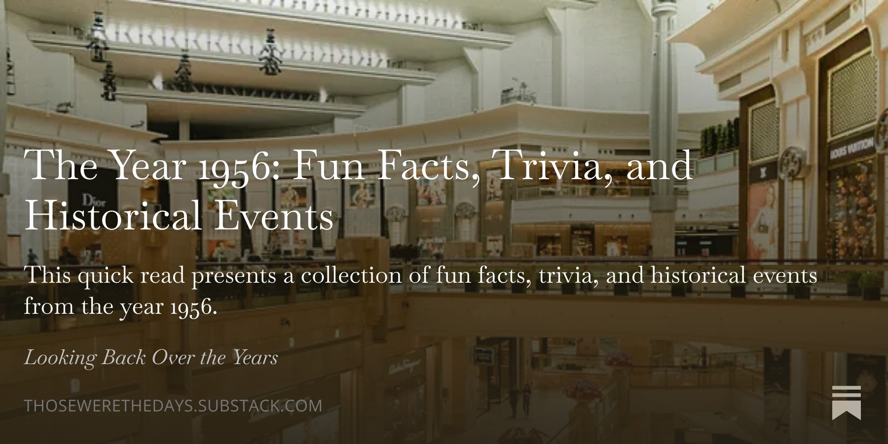 The Year 1956: Fun Facts, Trivia, and Historical Events
