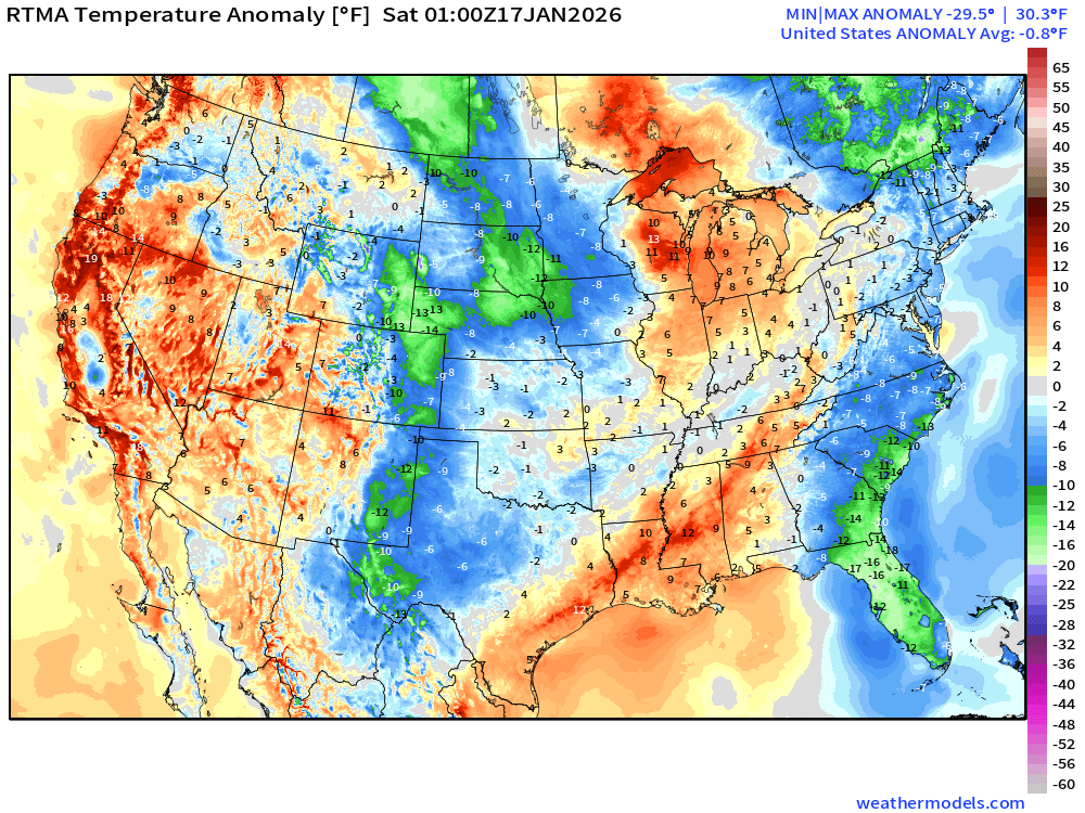 January 16, 2026 Friday Winter Weather - by Dr. Ryan Maue