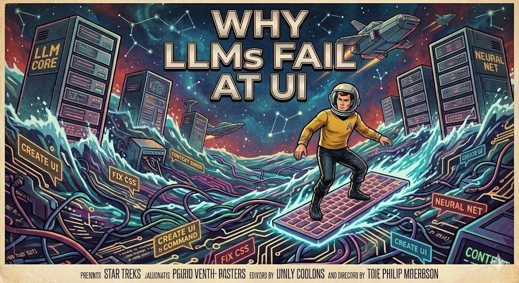 Why LLMs Fail at UI (And How to Force Them to See)
