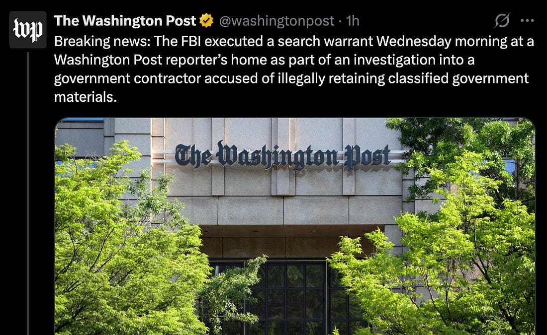 BREAKING: Trump DOJ Raids Washington Post Reporters Home To Find Out ...