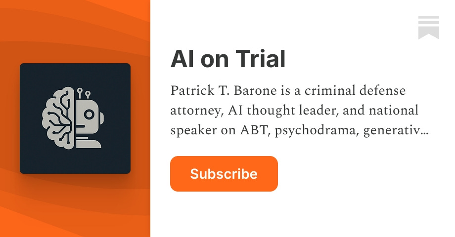 AI on Trial | Patrick Barone | Substack