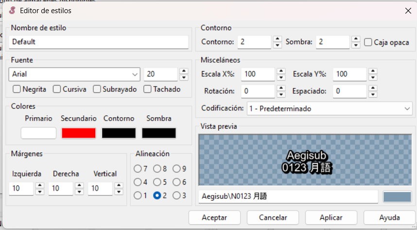 Tutorial de Aegisub - by Irene Gómez Alberto