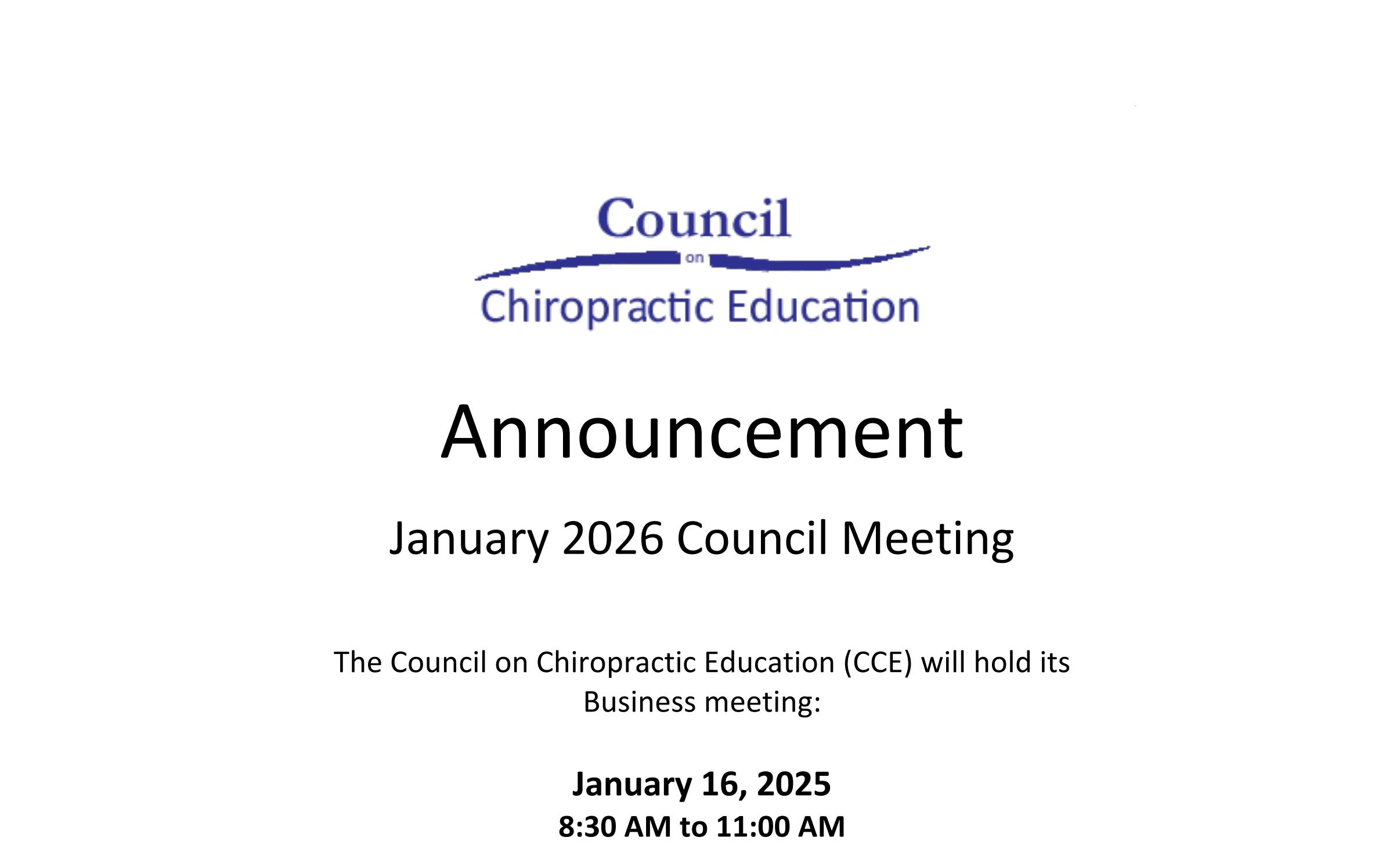 Will the CCE Stand Independent of the NBCE?