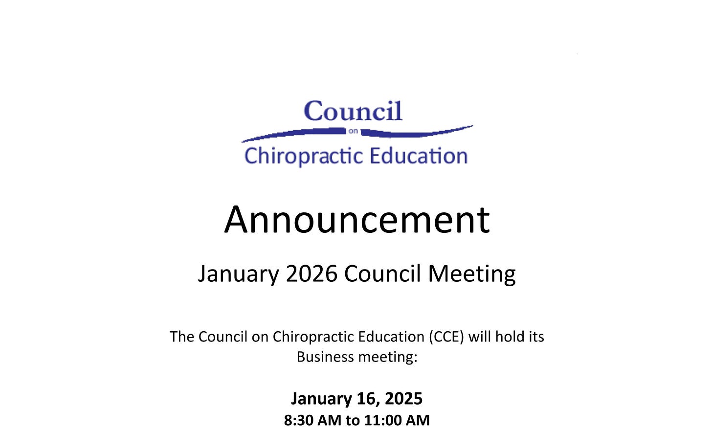 Will the CCE Stand Independent of the NBCE?