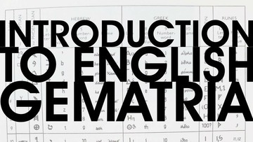 Introduction to English Gematria: