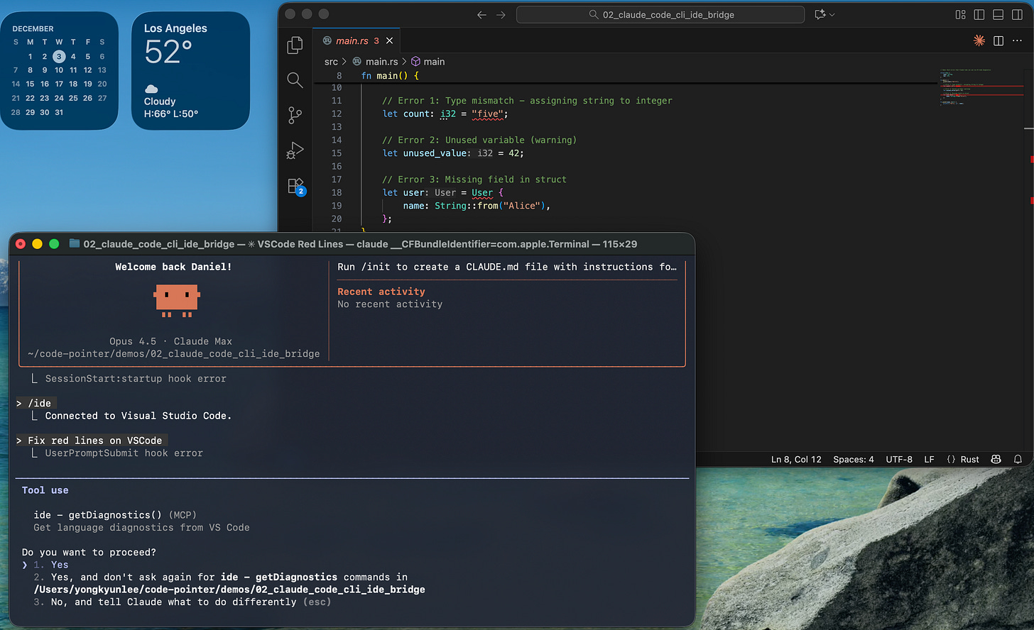 [Claude Code CLI] Bridging Terminal and VS Code