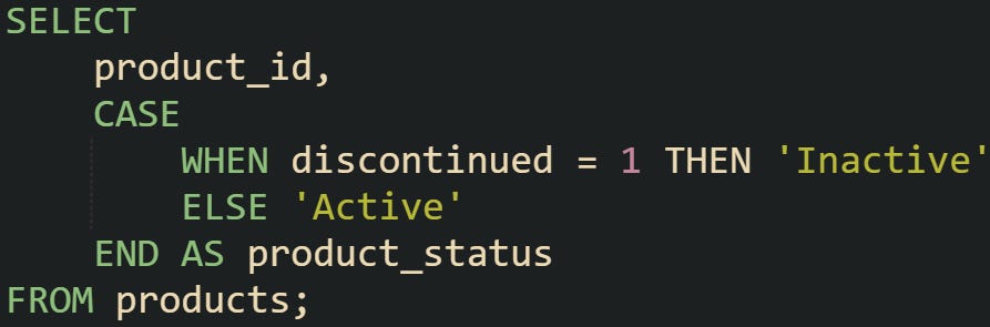 Writing Case Expressions That Handle Nulls Well In Sql