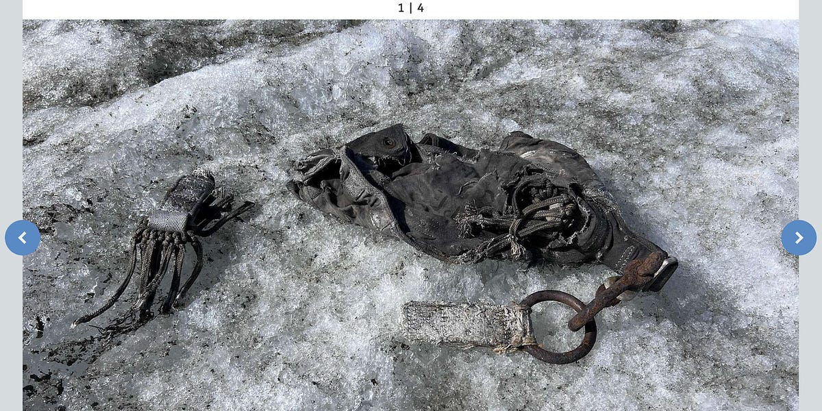 As Glaciers Melt, 'WW2 Relics' Re-Appear in the Alps