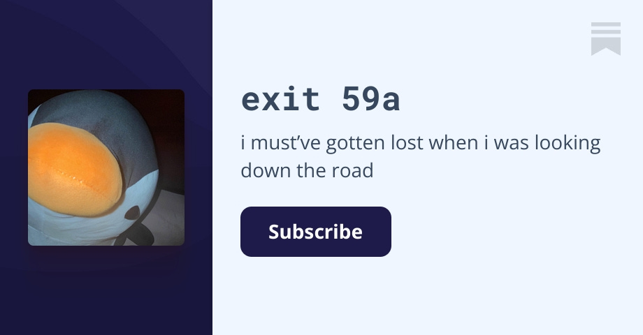 exit 59a | Catherine Xu | Substack