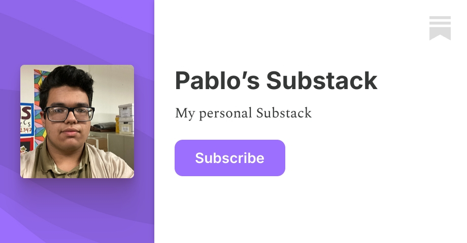 Pablo’s Substack | Pablo Guzmán | Substack