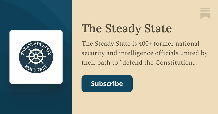 The Steady State | Substack