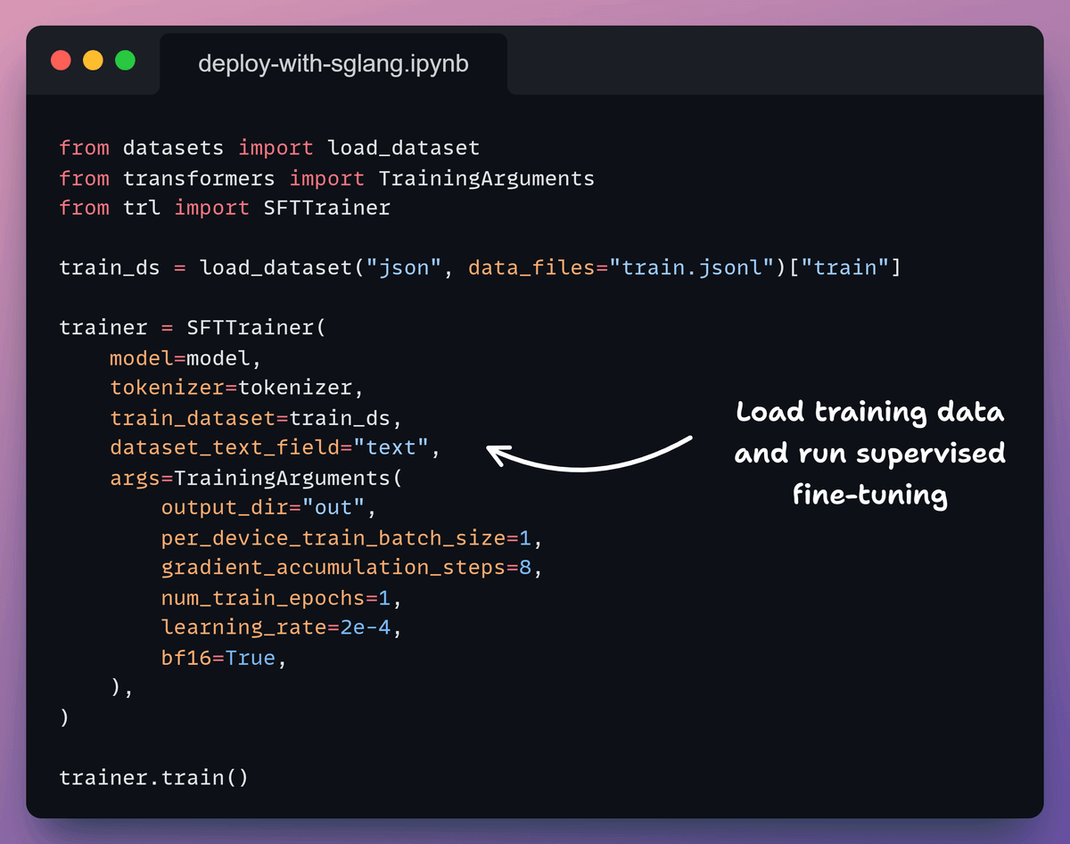 Fine-tuning and Deploying LLM with Unsloth, SGLang and Runpod