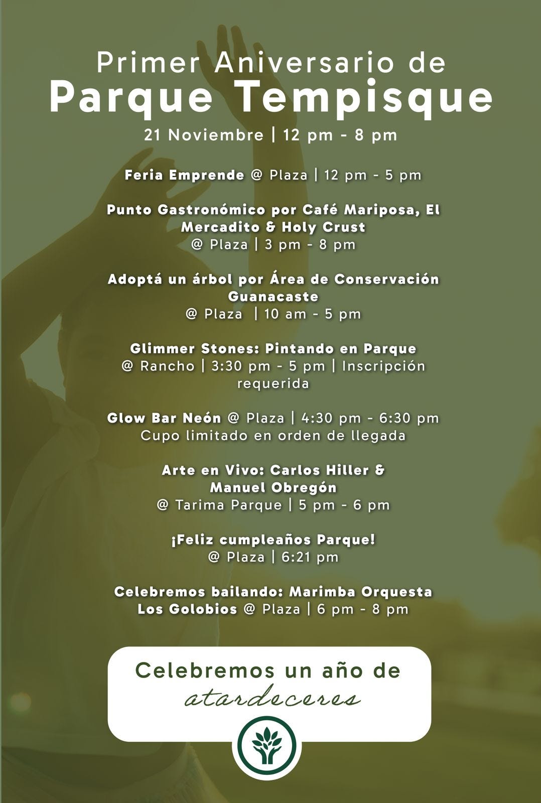 PARQUE TEMPISQUE: PRIMER ANIVERSARIO | FIRST ANNIVERSARY