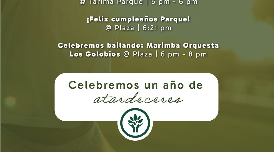 PARQUE TEMPISQUE: PRIMER ANIVERSARIO | FIRST ANNIVERSARY